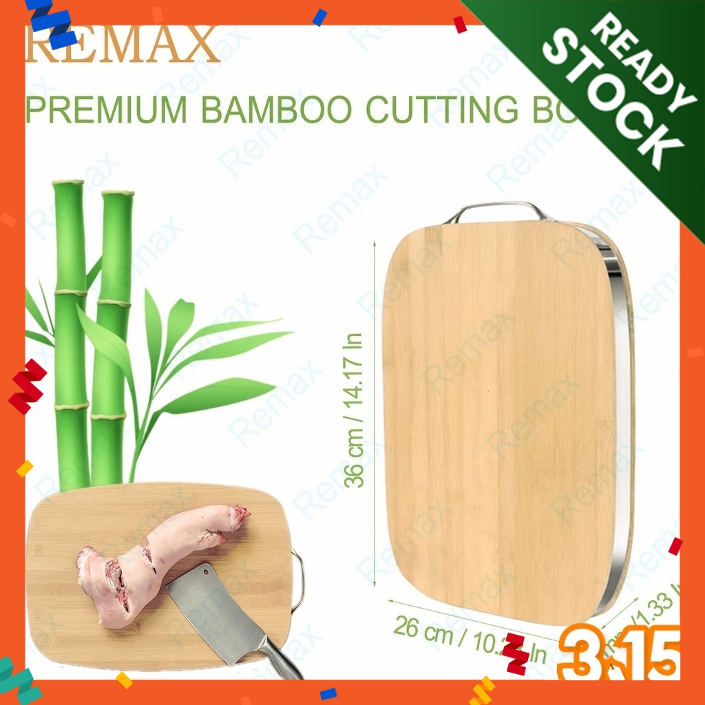 [READY STOCK] Solid Moso Bamboo Chopping Board Thicken 34mm Natural ...