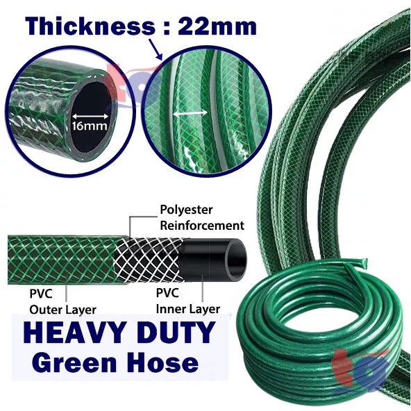 Heavy Duty Green Water Hose / Double Layer Hose / Getah Paip ...