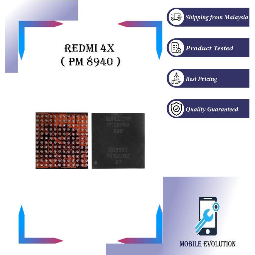 REDMI 4X ( PM 8940 ) Charging IC New Replacement Part | Shopee Malaysia