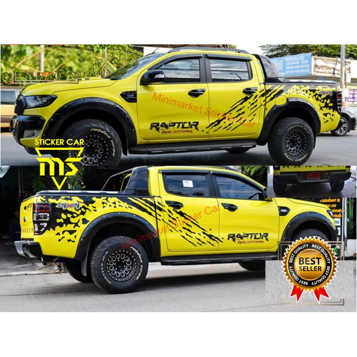 Ford ranger raptor wildtrak 4x4 offroad side body car sticker - Cool ...