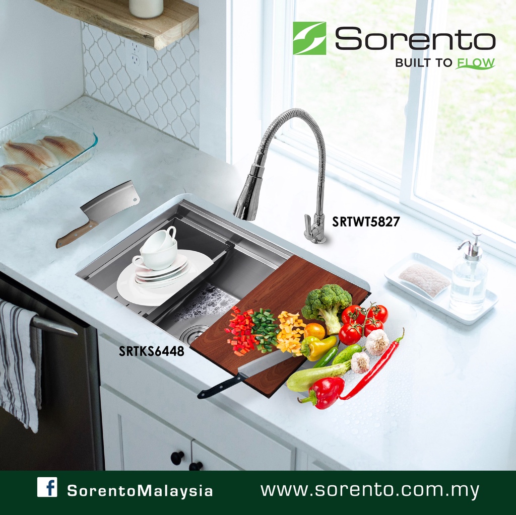 SORENTO SRTKS6648 Nano Satin Stainless Steel 304 Material Multifunction ...