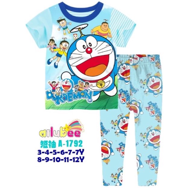 Ailubee A1792SL Doraemon Boy Pyjamas (5/6/7/10/11y) | Shopee Malaysia