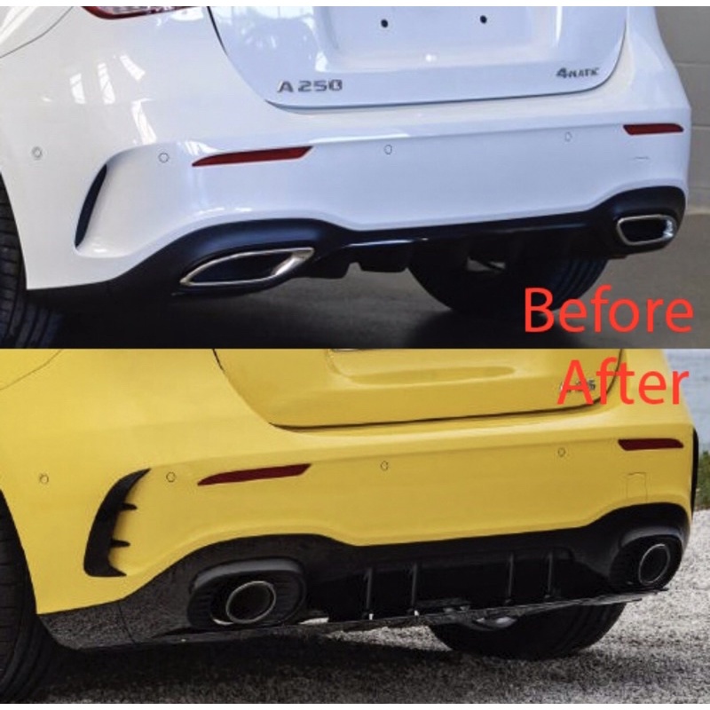 MERCEDES BENZ W177 A35 REAR DIFFUSER | Shopee Malaysia