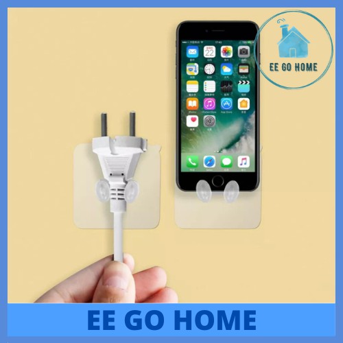 Transparent Plug Wall Mount Bracket Kitchen Wall Strong Adhesive Hook ...