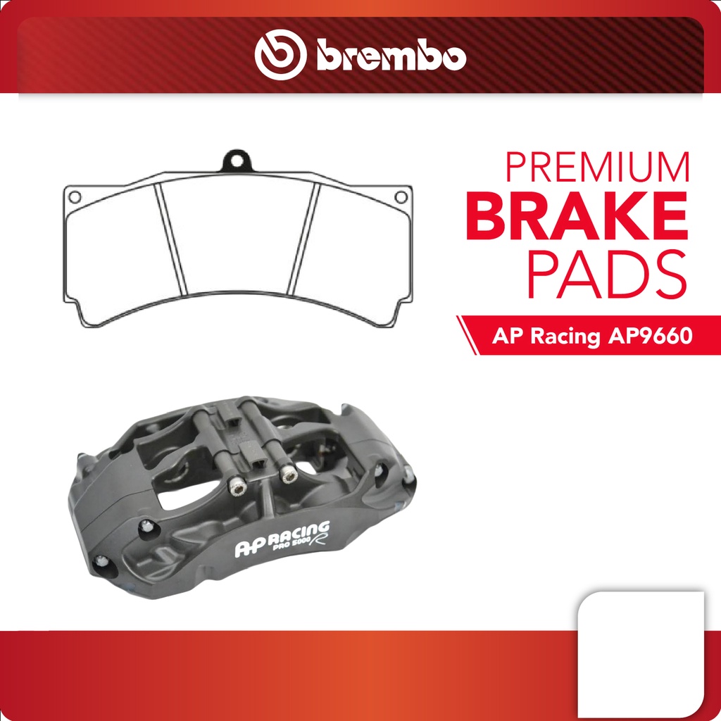 BREMBO HP2000 Front Pads (1 set) - Compatible with AP Racing AP9660 ...