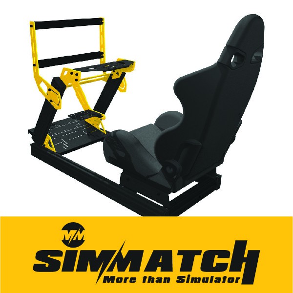 SIMMATCH RACING SIMULATOR RIG STAND ALUMINIUM 4040/80 PROFILE SIM ...