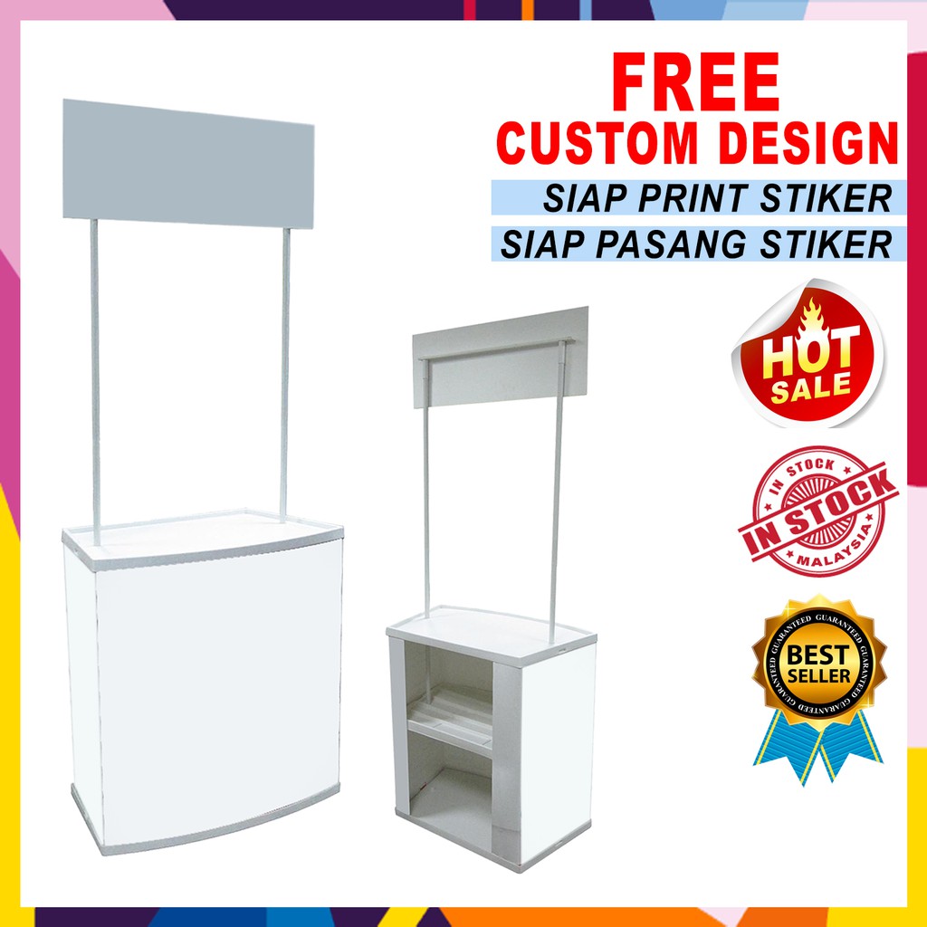 PVC Counter + Portable Booth + kiosk + pvc Promotion Table + Free ...