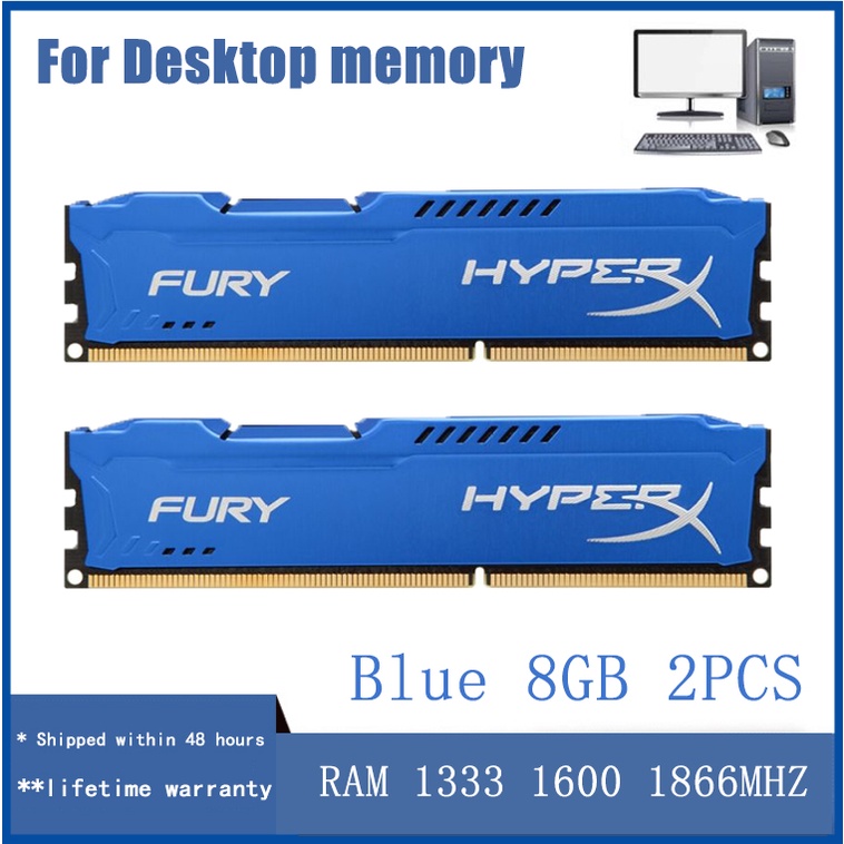 Hyperx For Desktop Ram Ddr3 16gb 2x8gb 1333mhz 1600mhz 1866mhz Pc
