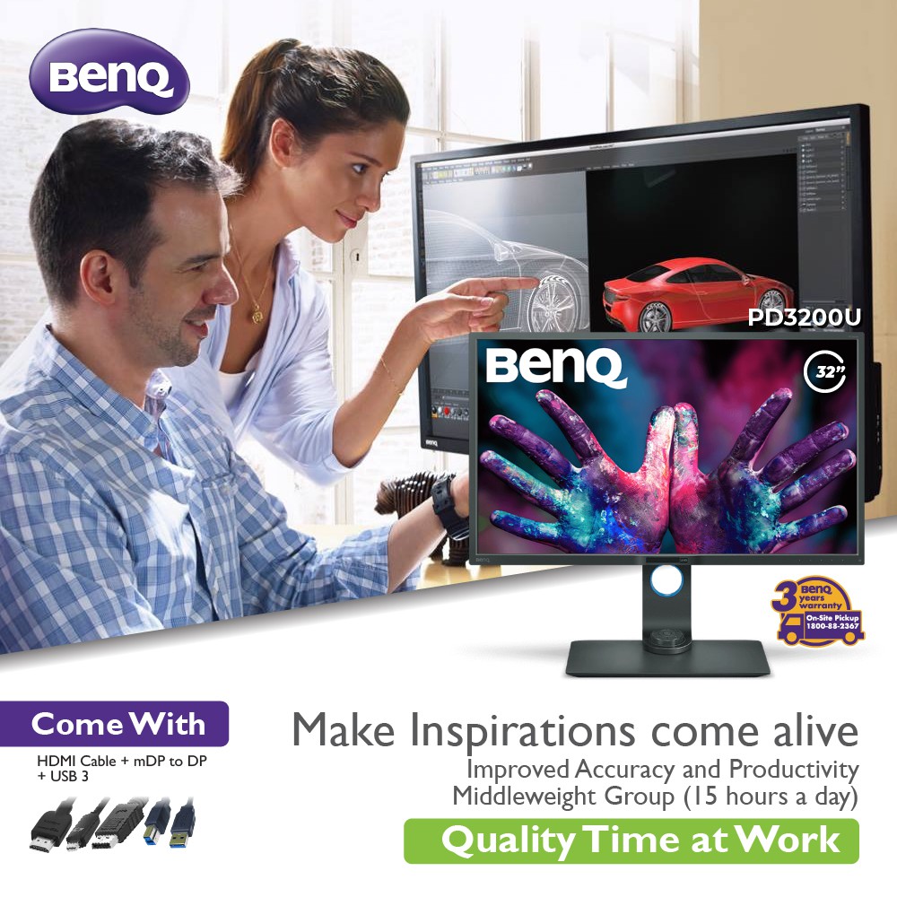 BenQ PD3200U 32 Inc sRGB IPS 4K UHD Designer Monitor | Shopee Malaysia
