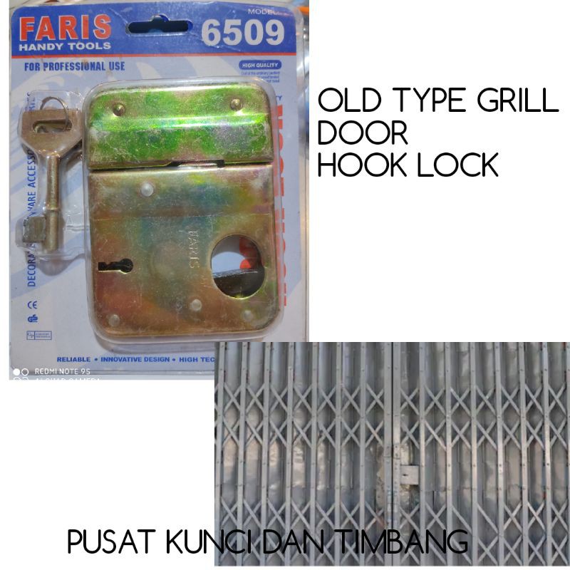 HOOK LOCK FOR OLD TYPE SLIDING GRILL DOOR | Shopee Malaysia
