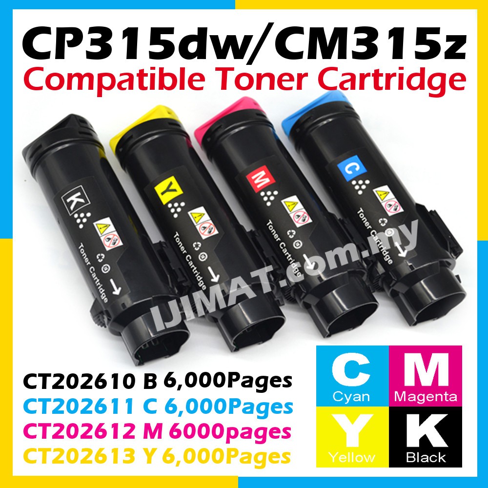Fuji Xerox DocuPrint CP315 CM315 CP315dw CM315z CT202610 CT202611 CT202612 CT202613 FULL SET ...