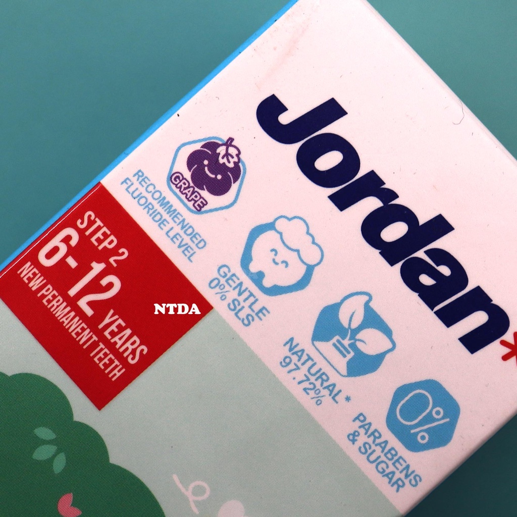 [Jordan Kids] [75Gram] [Step 1 and Step 2] Oral tooth paste for Milk ...