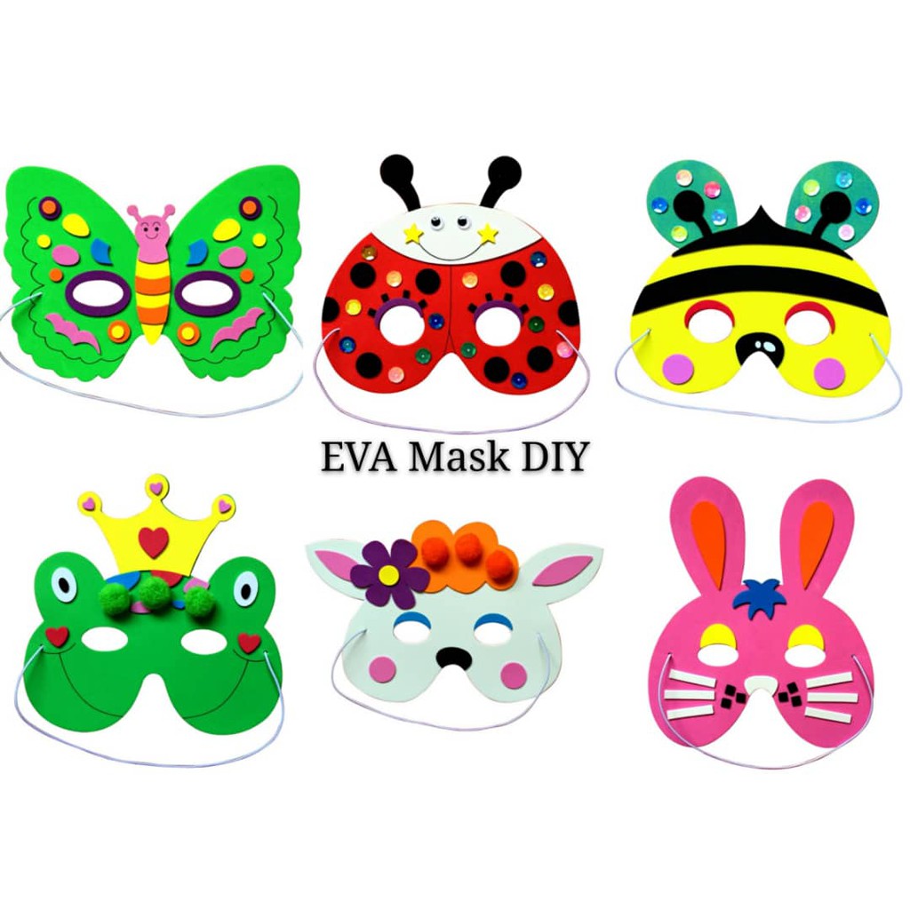 [Ready Stock]DIY Masquerade Cosplay EVA Cartoon Mask Kindergarten ...