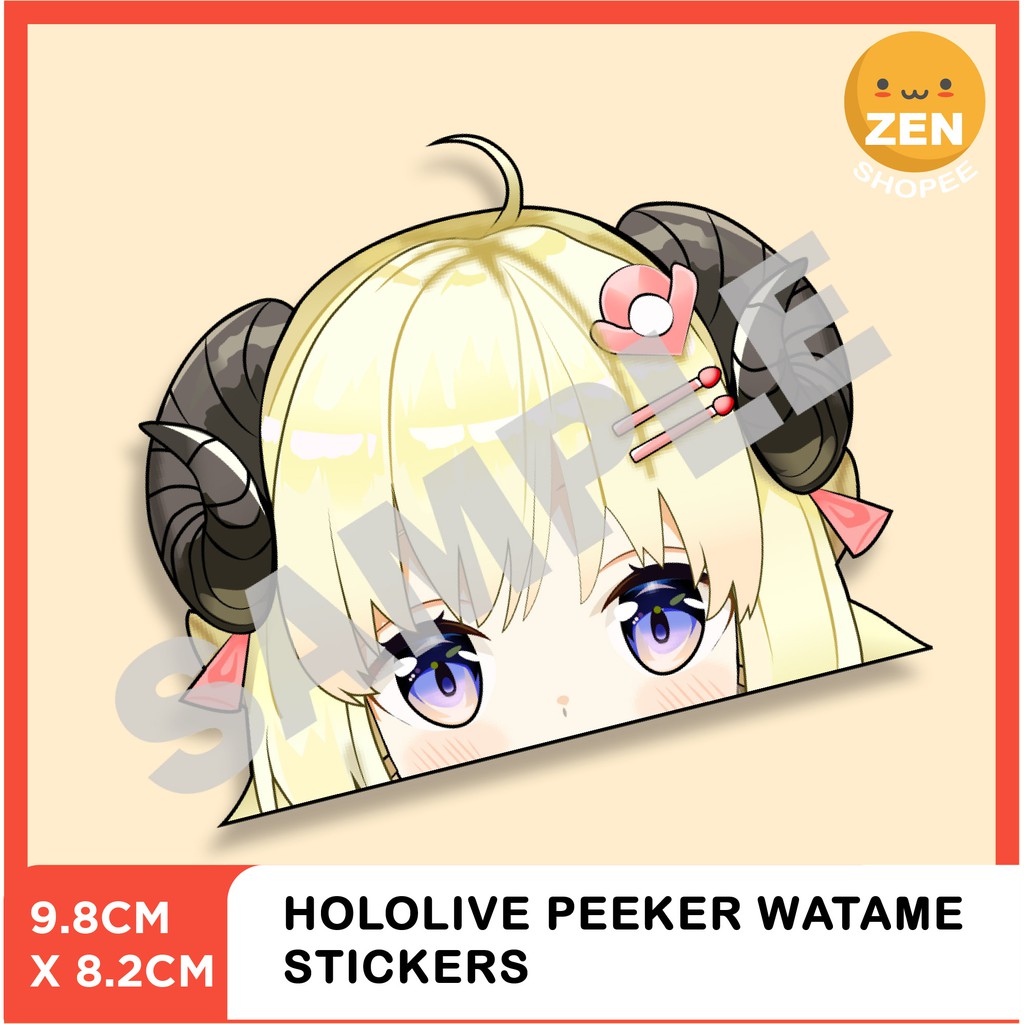 Hololive Watame Peeker Sticker 9.8 x 8.2 cm | Shopee Malaysia