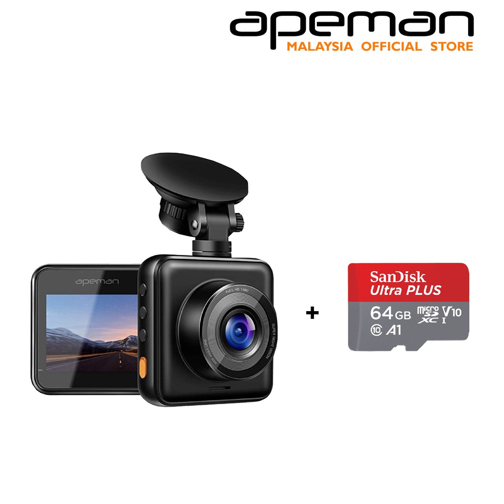 APEMAN Super Night Vision 170 Wide Angle Full HD Dash Camera (1080P ...