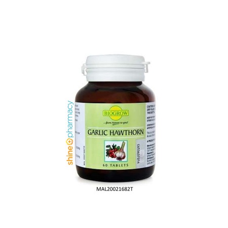 Biogrow Garlic Hawthorn 60 Tablets | Shopee Malaysia