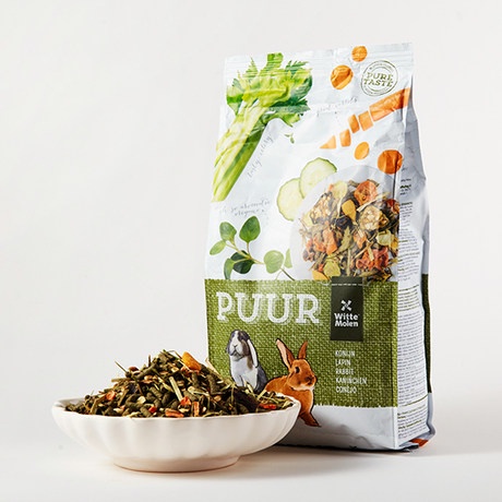 WITTE MOLEN Puur rabbit Gourmet muesli for (dwarf) rabbits 2KG | Shopee ...