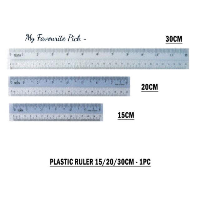 Astar Straight Ruler Plastic (6" / 8" / 12") | Shopee Malaysia