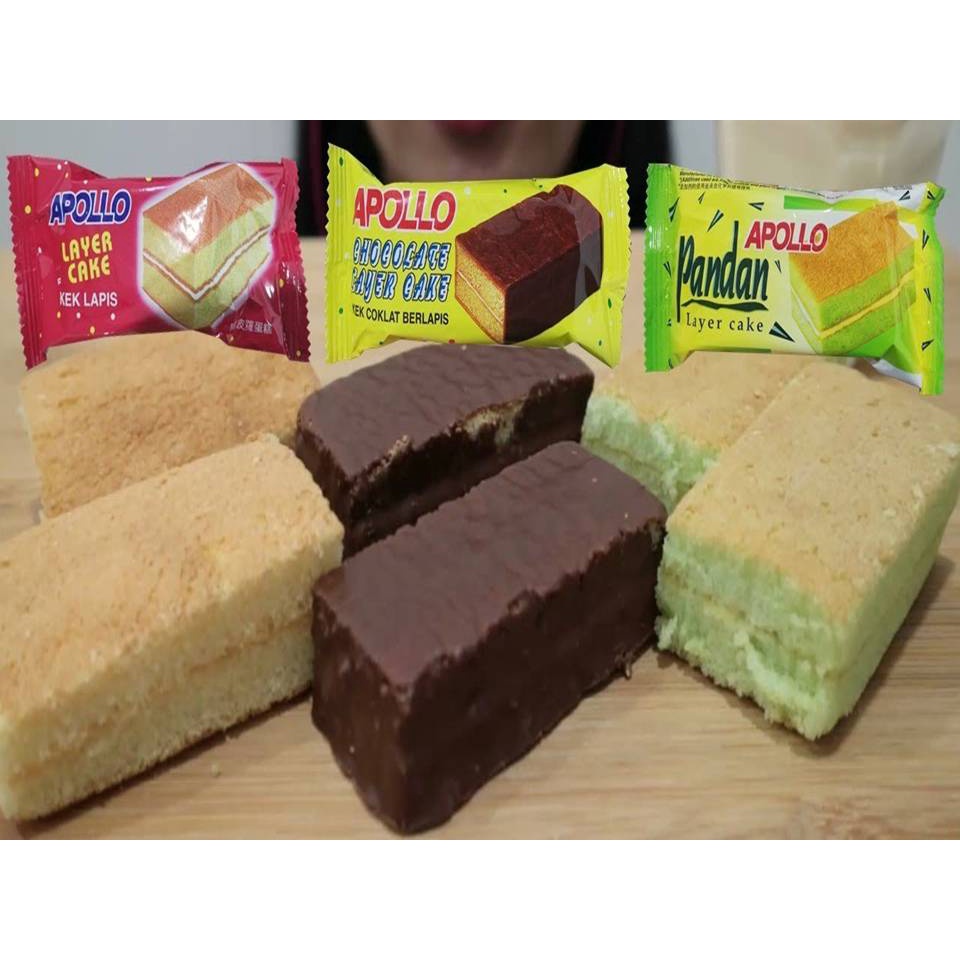 APOLLO LAYER CAKE/APOLLO PANDAN LAYER CAKE/APOLLO CHOCOLATE LAYER CAKE ...