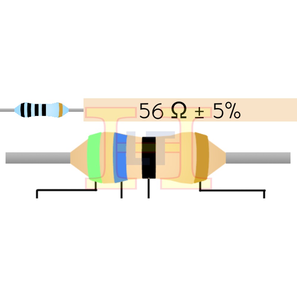 (READY STOCK) RESISTOR 56 Ohm 5% (10pcs) | Shopee Malaysia