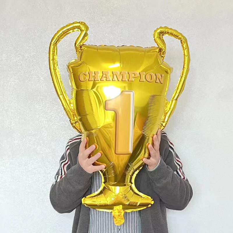 World Cup FIFA Golden Trophy Shape Aluminum Foil Balloon Competition ...