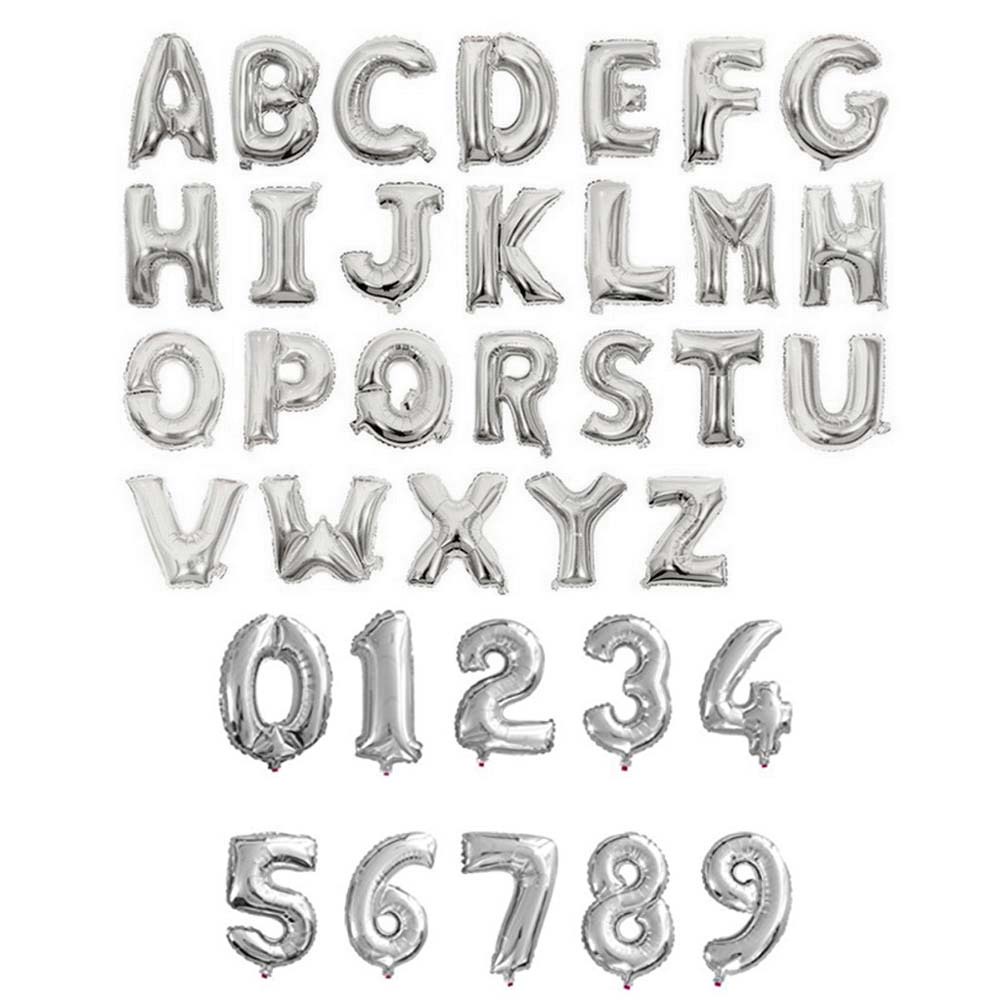 Sun Bear Alphabet Letter Number Happy Birthday Party Decoration Silver ...