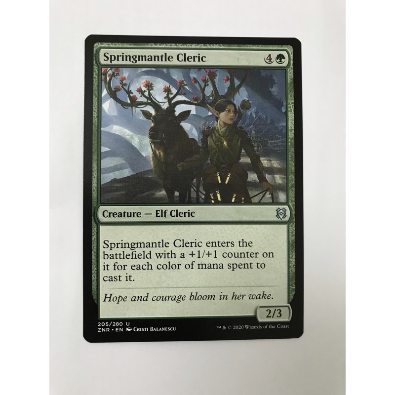 Magic The Gathering Springmantle Cleric | Shopee Malaysia