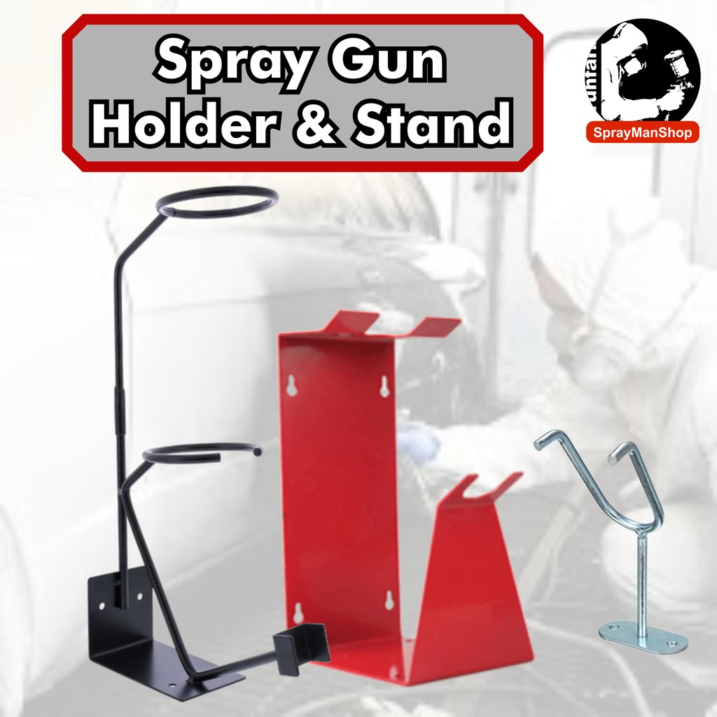 Spray Gun Stand & Holder For Gravity Feed Type Wall & Table Mount ...