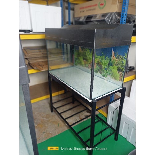 AQUARIUM KACA SAIZ 3 KAKI LEBAR JUAL 1 SET Dari 100 ke 500 | Shopee ...