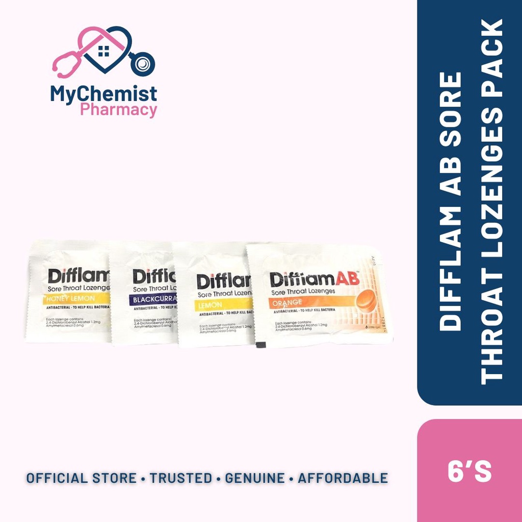Difflam AB Sore Throat Lozenges 6'S | Shopee Malaysia