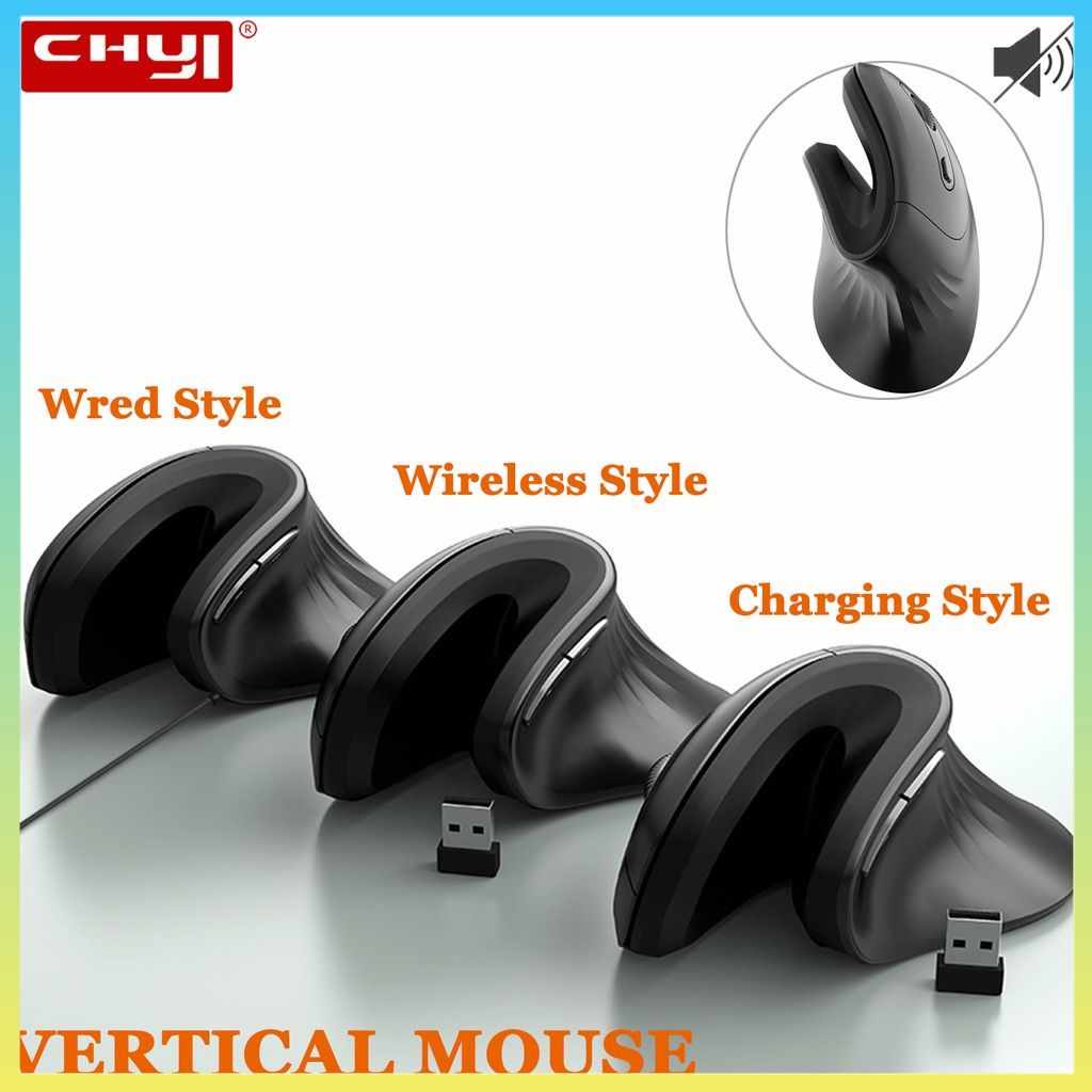 JSY-11 Wired Vertical Mouse Wireless Rechargeable Vertical Mouse ...
