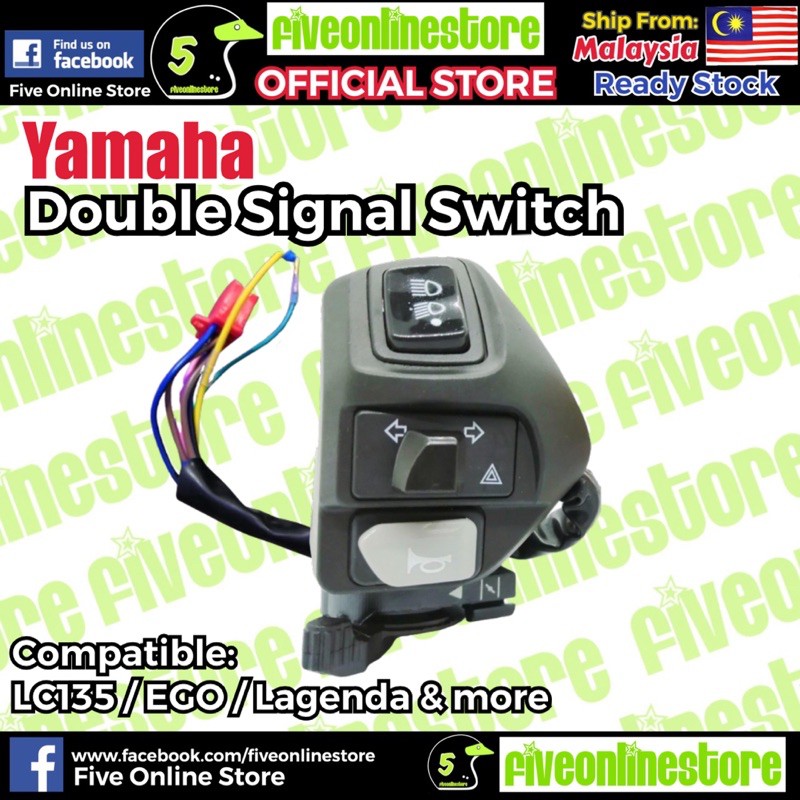 YAMAHA Double Signal Handle Switch On Off Left Hand Right Hand PNP ...