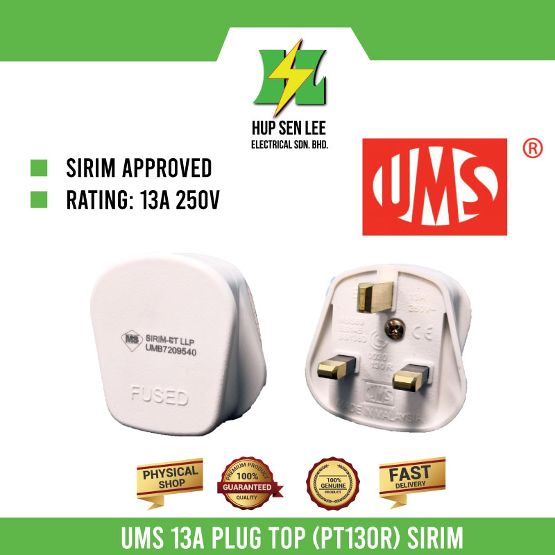UMS 13A PLUG TOP (PT130R) SIRIM APPROVED | Shopee Malaysia