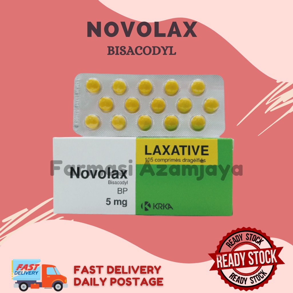 NOVOLAX BISACODYL LAXATIVE 15's/ 1 BOX 105's (EXP: 01/2026) | Shopee ...