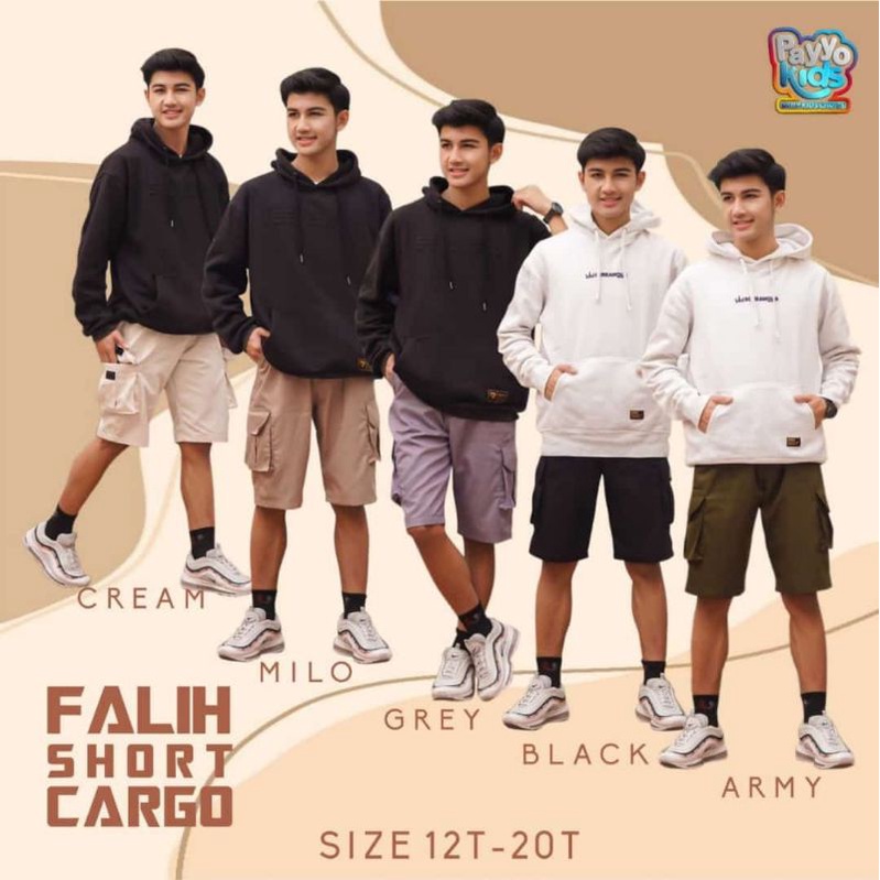 Teenage Boys Cargo Shorts Payyo Short Pants | Shopee Malaysia