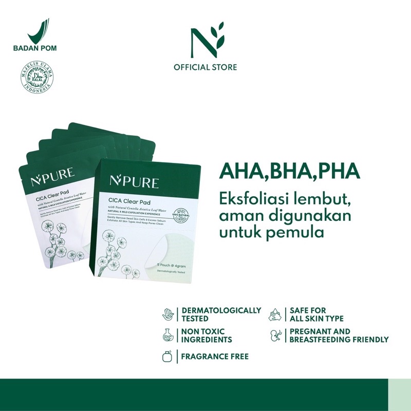 Npure Cica Clear Pad sachet (1 Box Contains 5 Sachets) | Shopee Malaysia