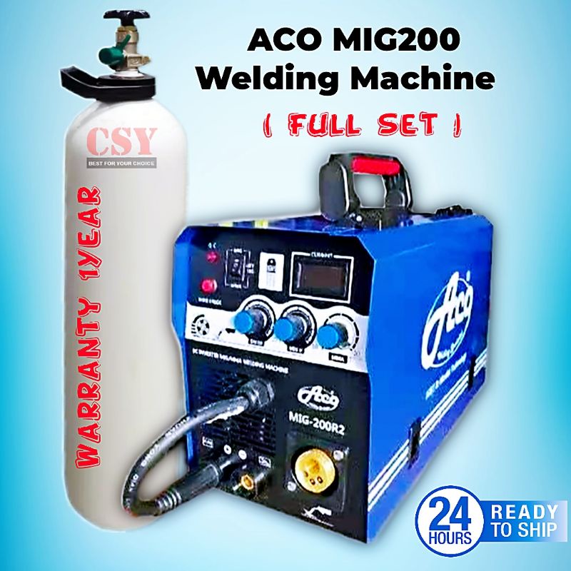 ACO MIG200/MIG213 MMA 2 IN 1 WELDING MACHINE FULL SET WITH ACCESSORIES ...