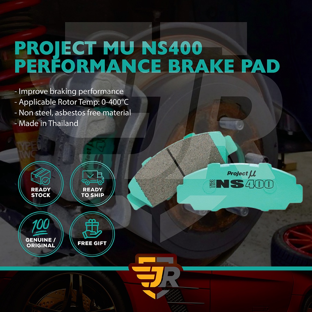 Project MU NS400 Front Rear Brake Pad Depan Belakang Car Brek Brake Pad ...