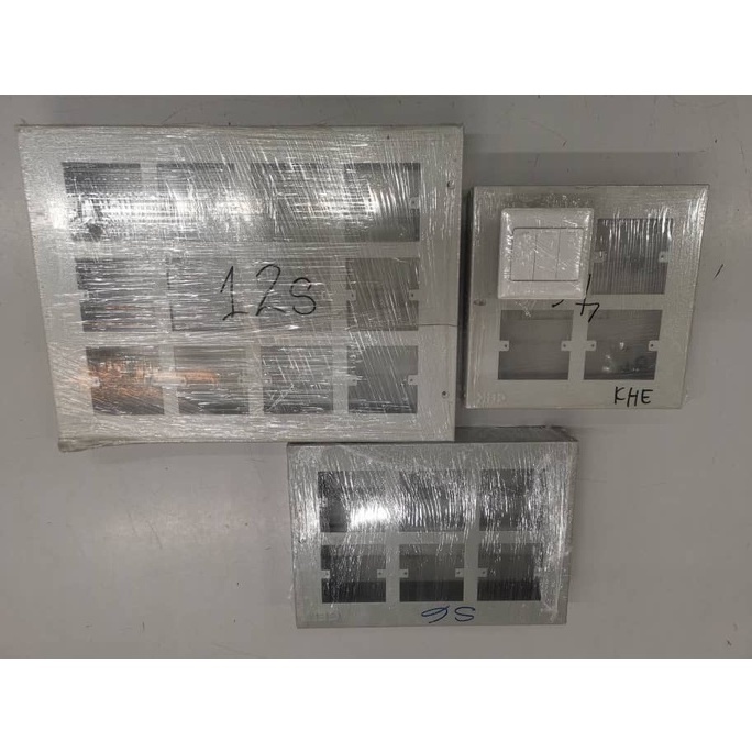 4/6 Socket Metal Switch Box 4S 6S Way Switches Electrical Clad Board ...