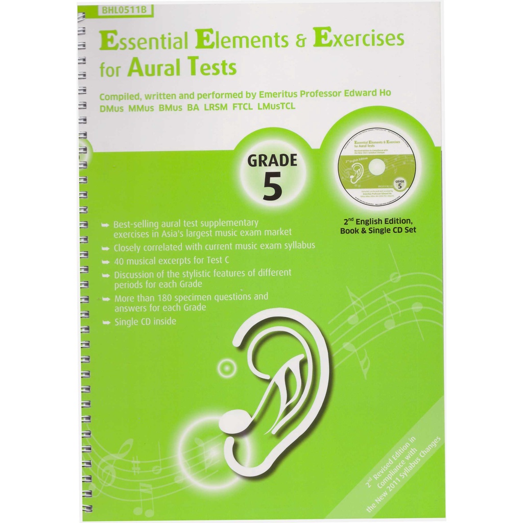 Essential Elements & Exercises for Aural Tests Grade 5 (With CD ...