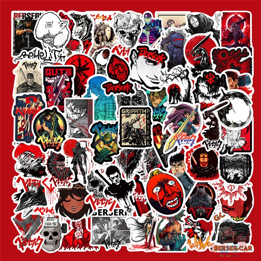 Berserk Series 03 Stickers 64Pcs/Set DIY Fashion Mixed Doodle Decals ...