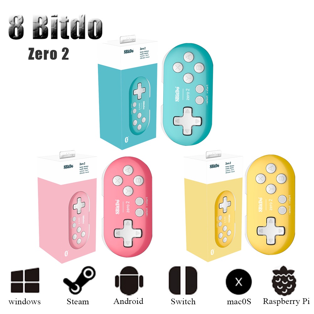 8Bitdo Zero 2 Mini Bluetooth Wireless Gamepad Switch Controller ...