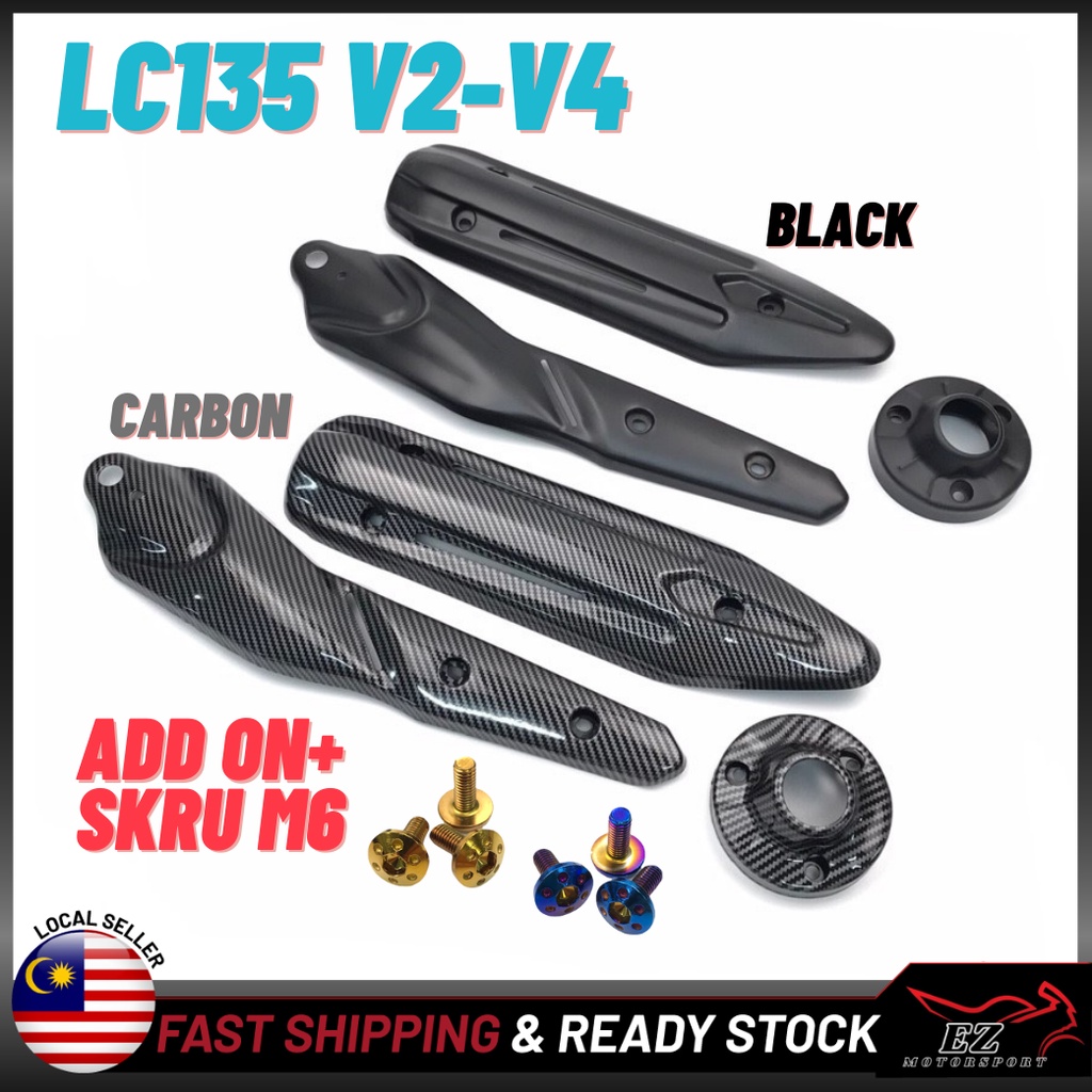 LC135 New V2 V3 V4 Muffler Protector Cover Exhaust Ekzos Exzos End Cap ...