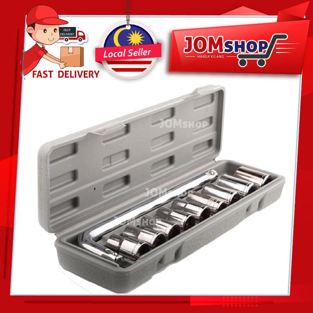 10pcs 1/2" L Type Spanner Box Socket 8MM - 24MM spanar Wrench Tools ...