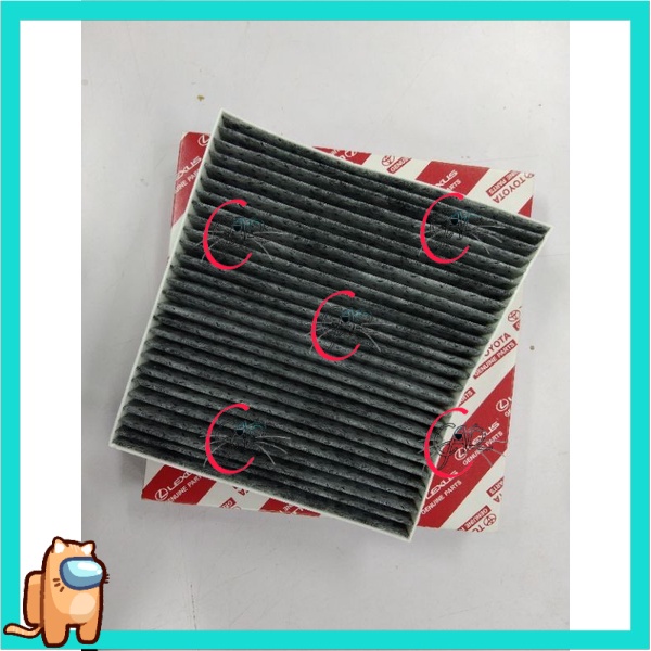 CABIN FILTER (CARBON)(CURVE) TOYOTA HILUX VIGO KUN25 KUN26 INNOVA HIACE ...