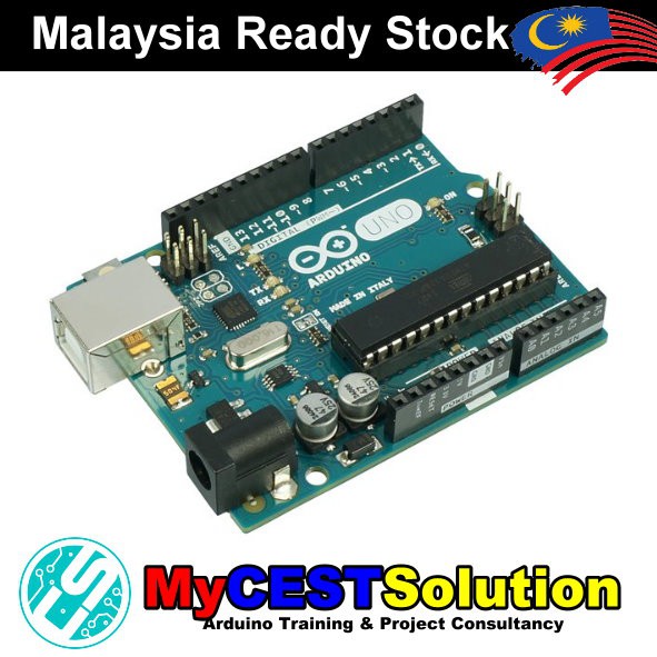 Arduino Uno R3 Original Made In Italy Shopee Malaysia