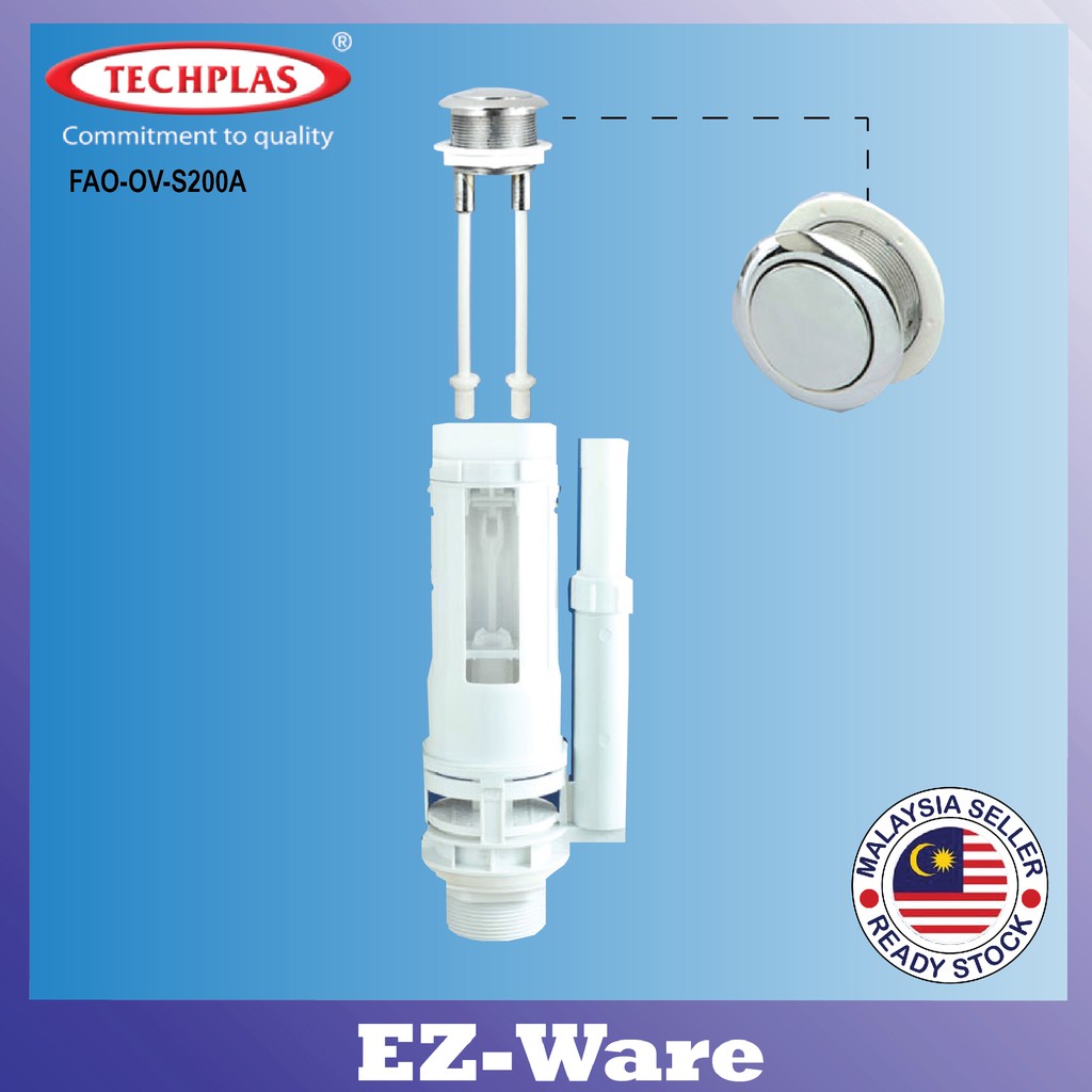 TECHPLAS S-200A 40/50mm Liftup outlet valve c/w single cp push button | Shopee Malaysia