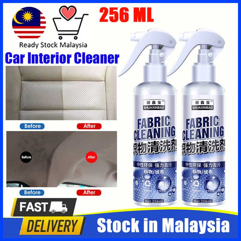 Car Upholstery Cleaner 256ml Universal Car Interior Cleaner Upholstery Ceiling Fabric Care ...