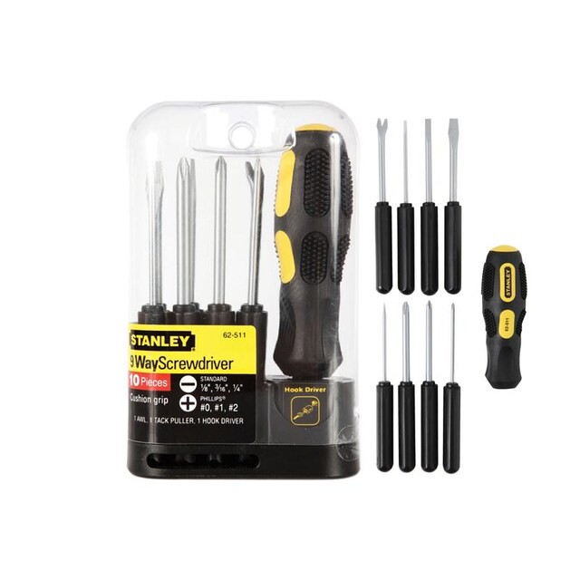Stanley 62-511 9-WAY SCREWDRIVER SET | Shopee Malaysia
