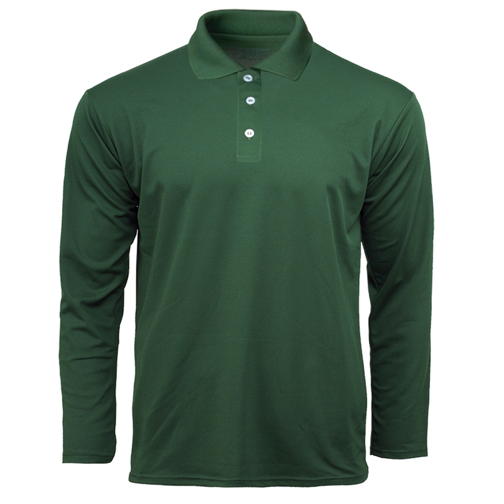 GILDAN x Crossrunner Microfiber Long Sleeve Polo Shirt Microfiber ...